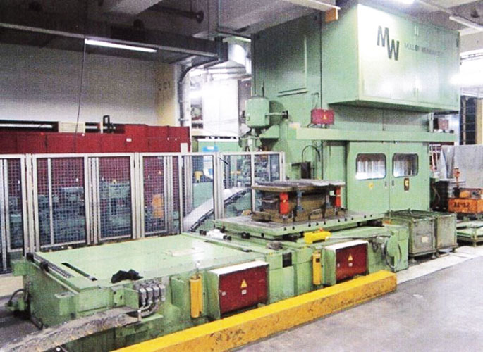 Used press Weingarten 400 Ton with 2 mold holders | SGTOOL